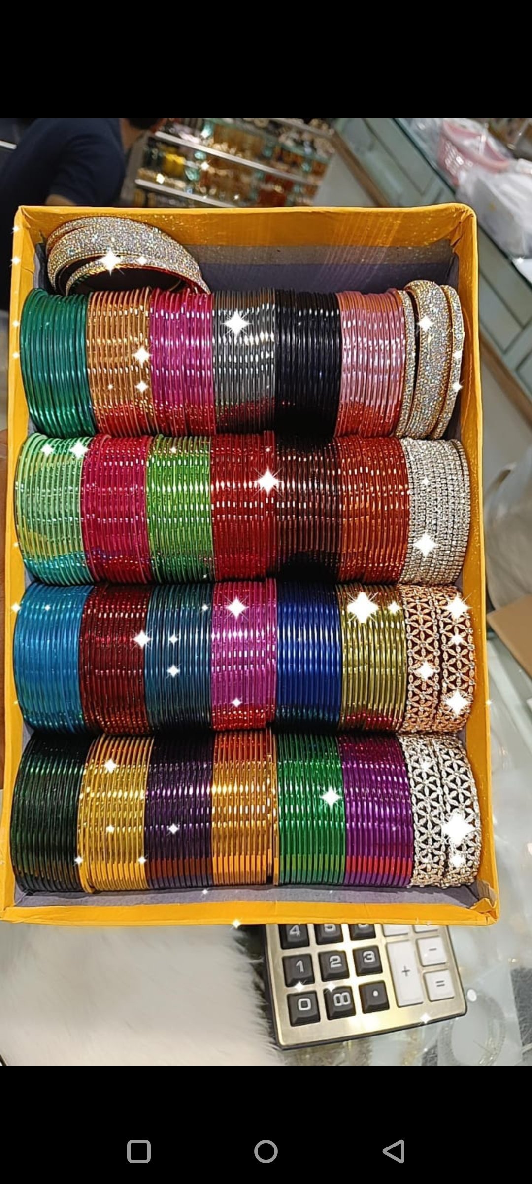 GLOSSY METAL COMBO BOX - Bangles King