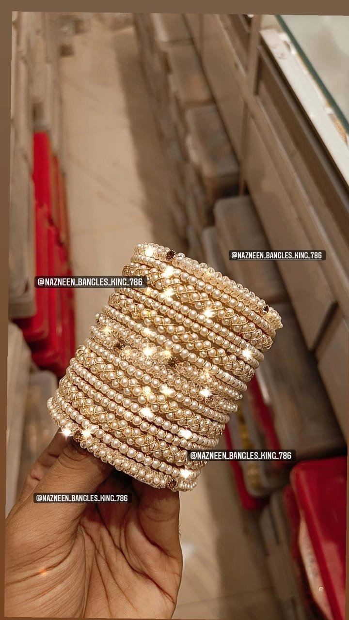 Gold and silver metal bangles set | Bangles King 786 - Bangles King