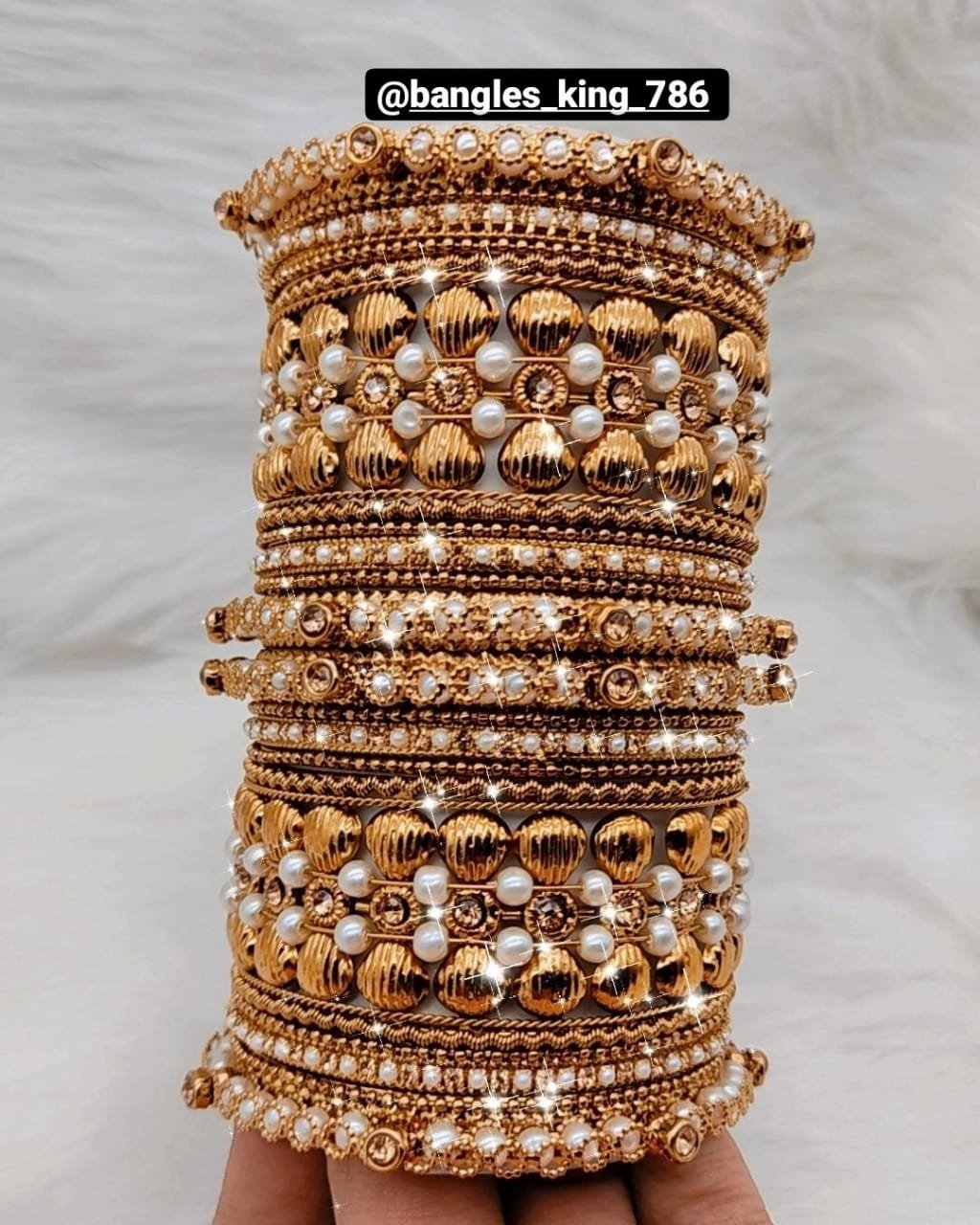 GOLD COPPER METALLIC SET - Bangles King