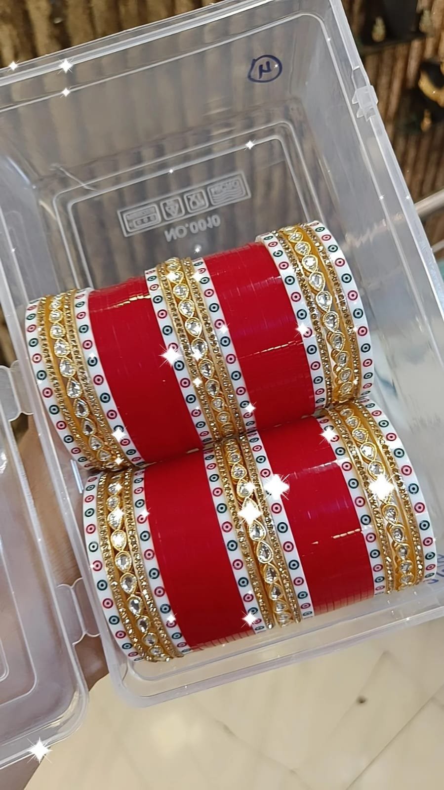 PUNJABI RED CHOODA - Bangles King