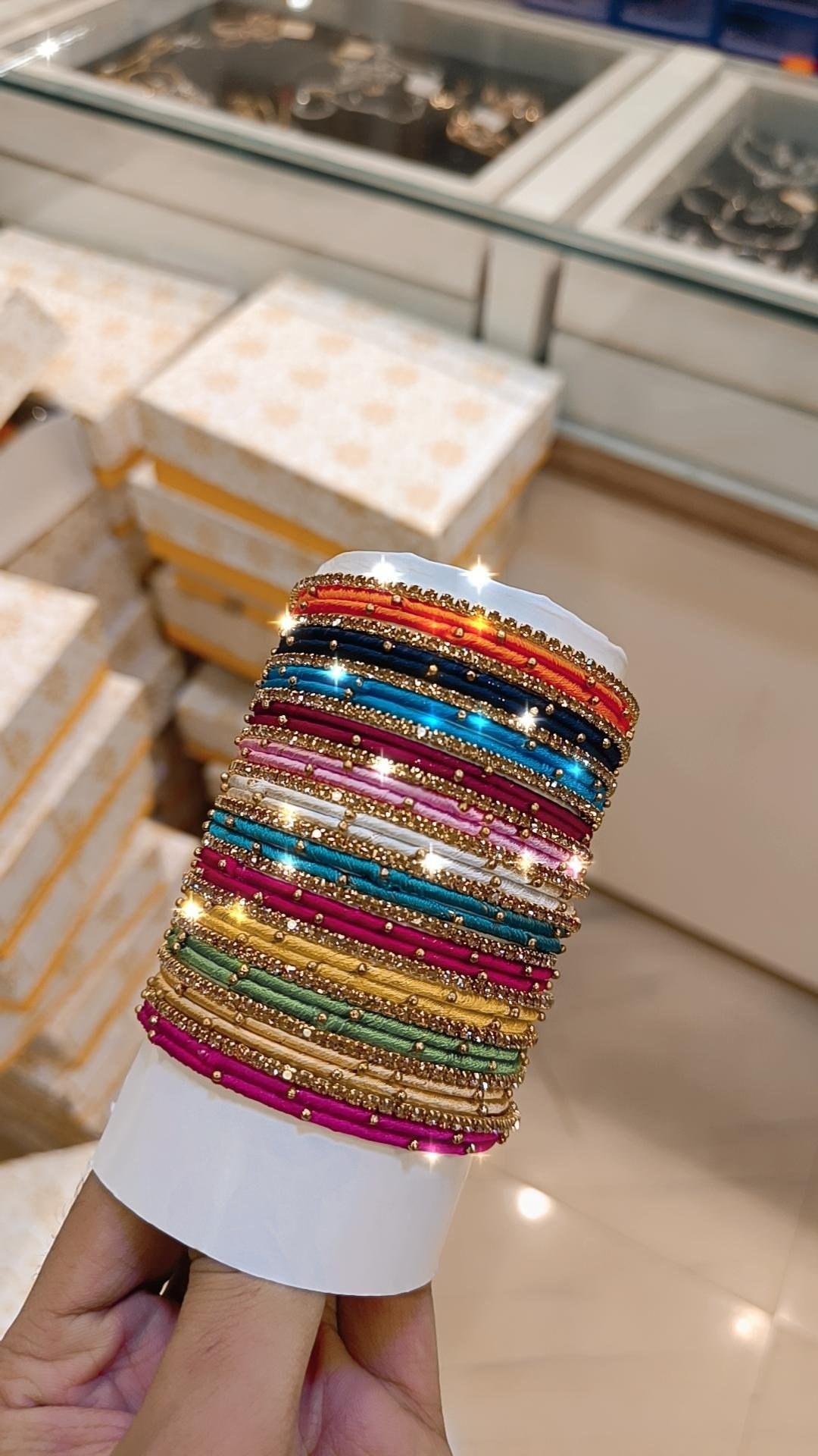 THREAD MUTLI BANGLES SET - Bangles King