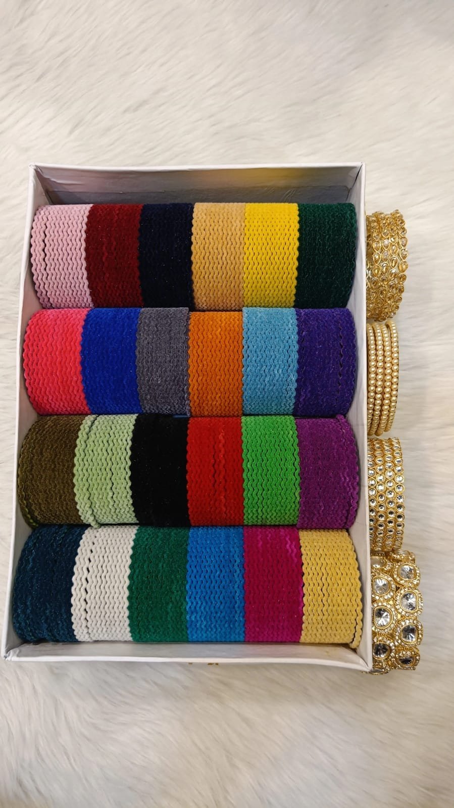 ZIG ZAG METAL BANGLES COMBO BOX - Bangles King