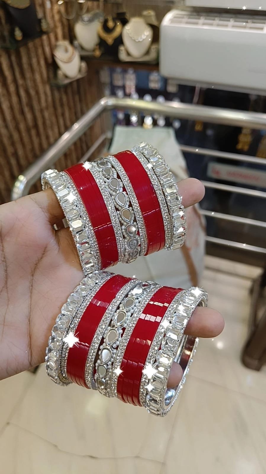 SILVER MIRROR CHOODA - Bangles King