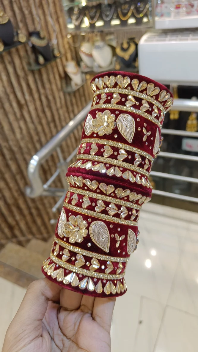 BRIDAL VELVET CHOODA - Bangles King