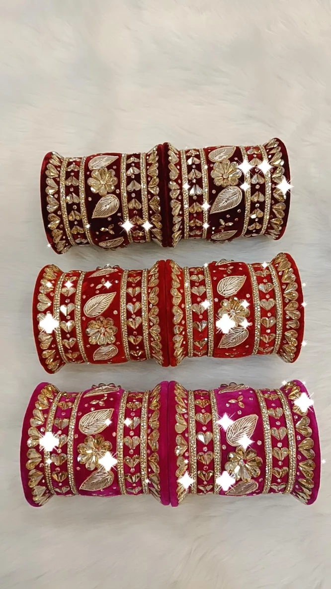 BRIDAL VELVET CHOODA - Bangles King