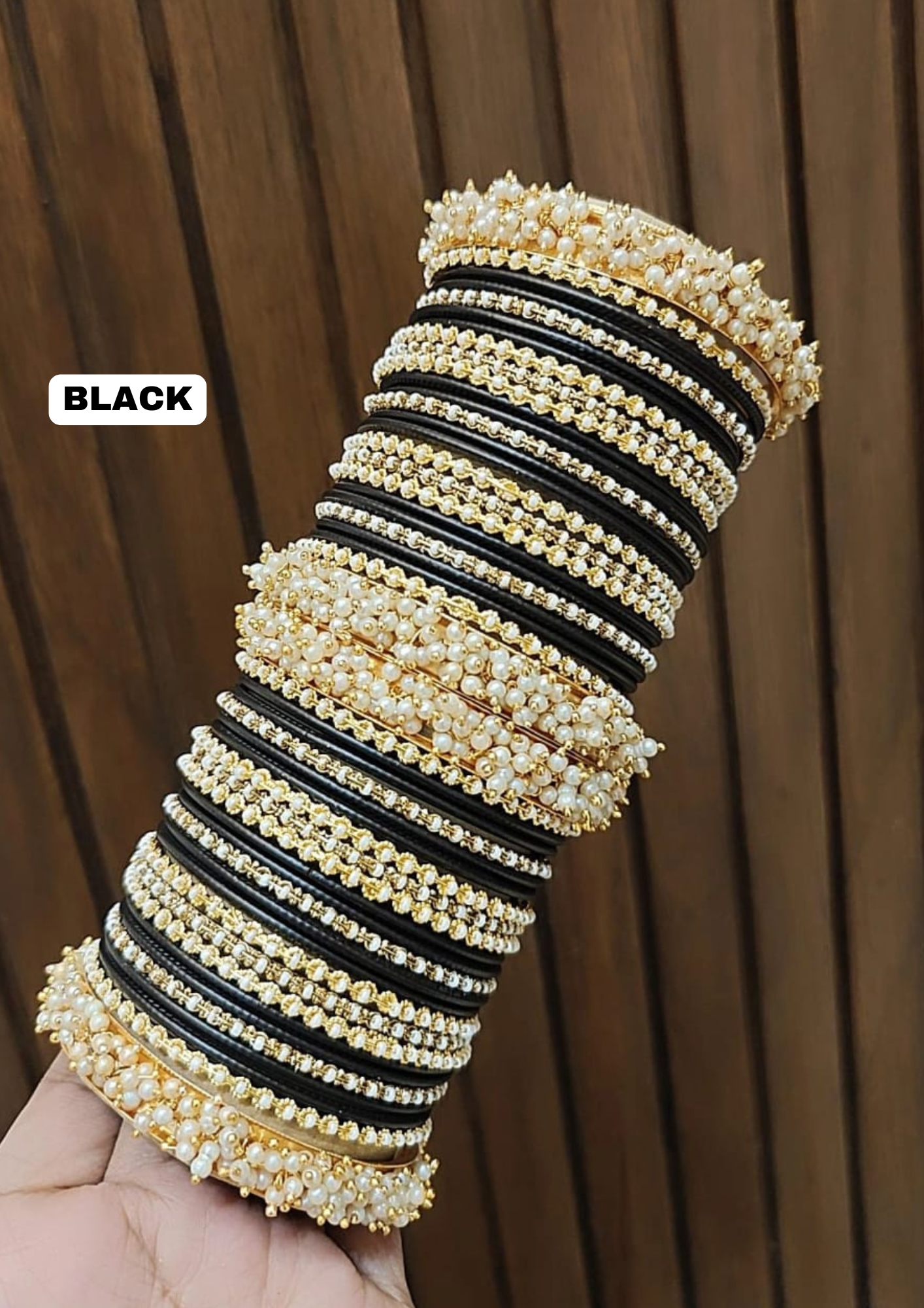 🌟 LARIYA MOTI STONE SET - Bangles King