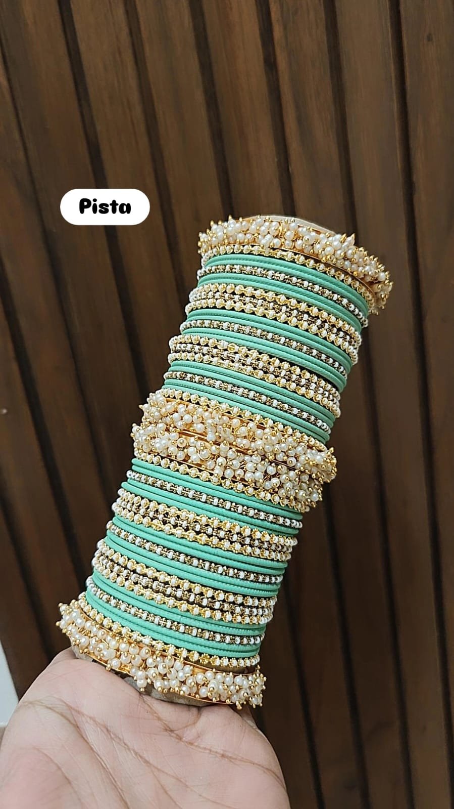 🌟 LARIYA MOTI STONE SET - Bangles King