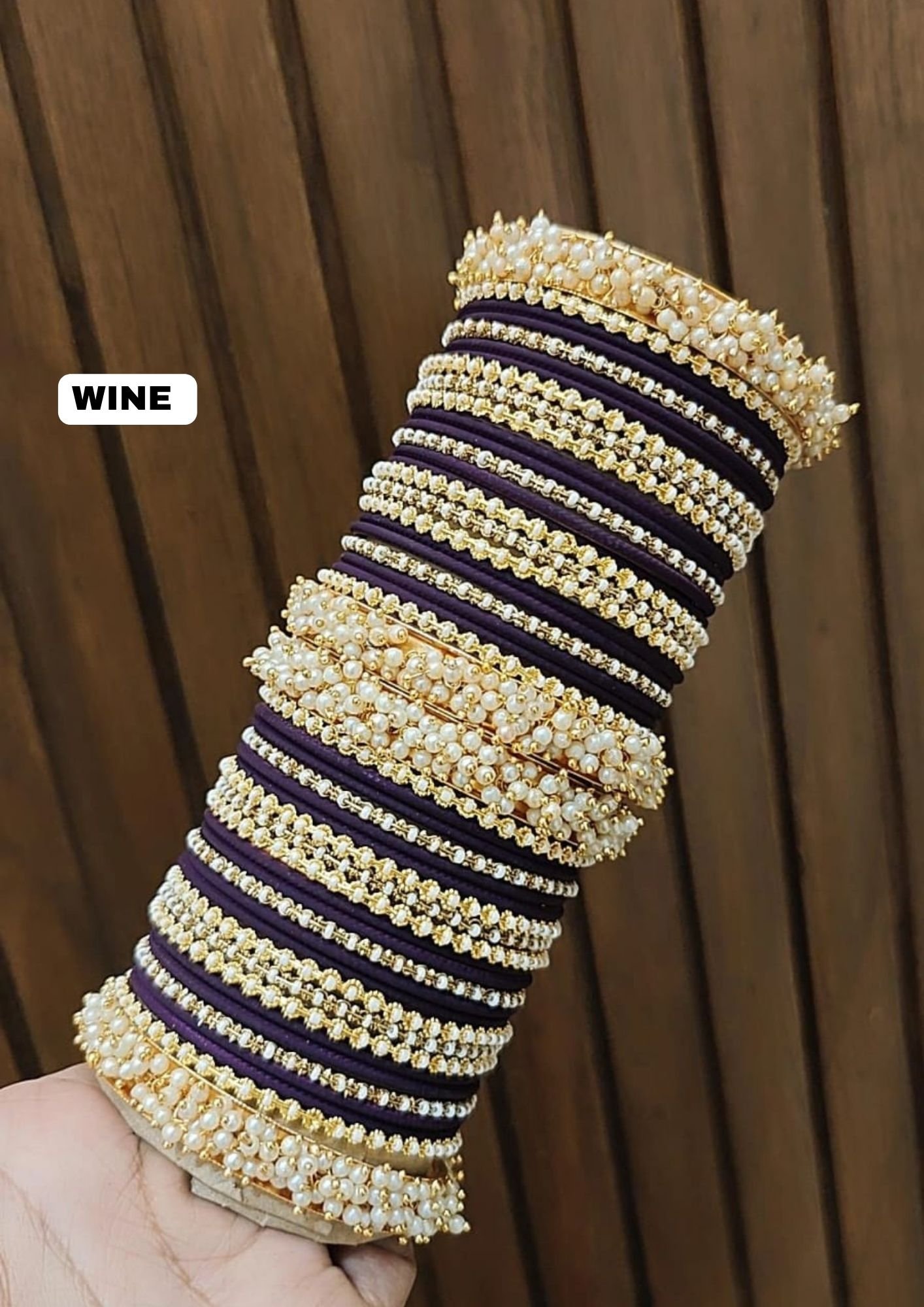 🌟 LARIYA MOTI STONE SET - Bangles King