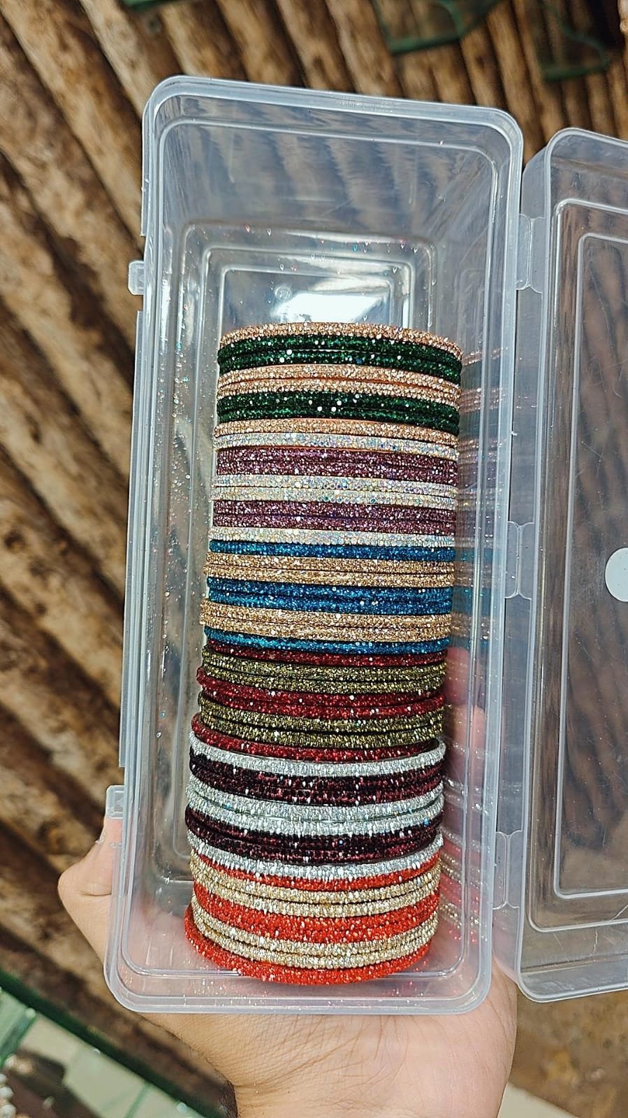 MINI STONE GLASS COMBO BOX - Bangles King