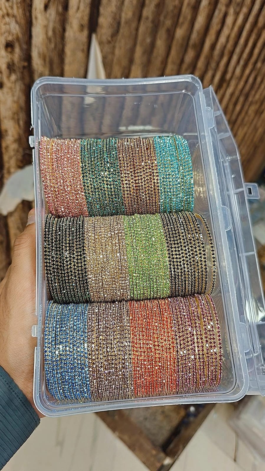FITTING STONE 12 COLOURS BOX - Bangles King