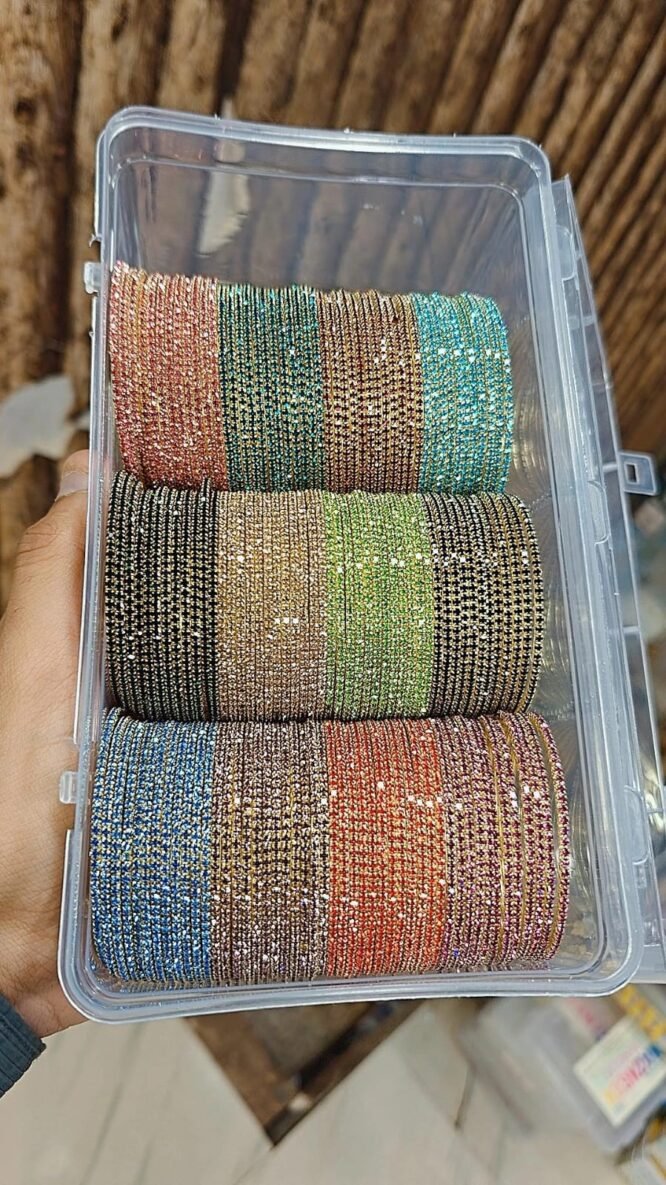 FITTING STONE 12 COLOURS BOX - Bangles King