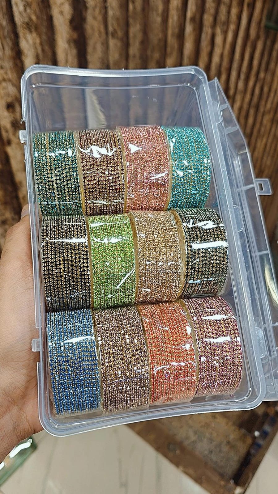 FITTING STONE 12 COLOURS BOX - Bangles King