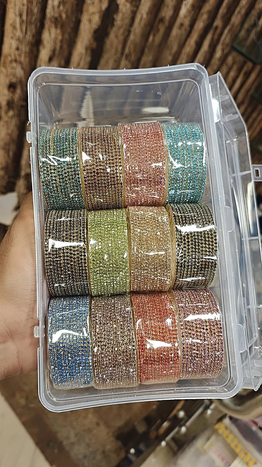 FITTING STONE 12 COLOURS BOX - Bangles King