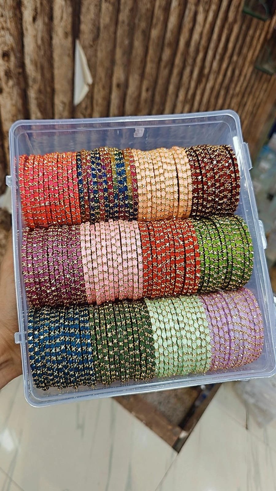 🌸 FLOWER GLASS BANGLES – 12 COLOURS COMBO 🌸 - Bangles King