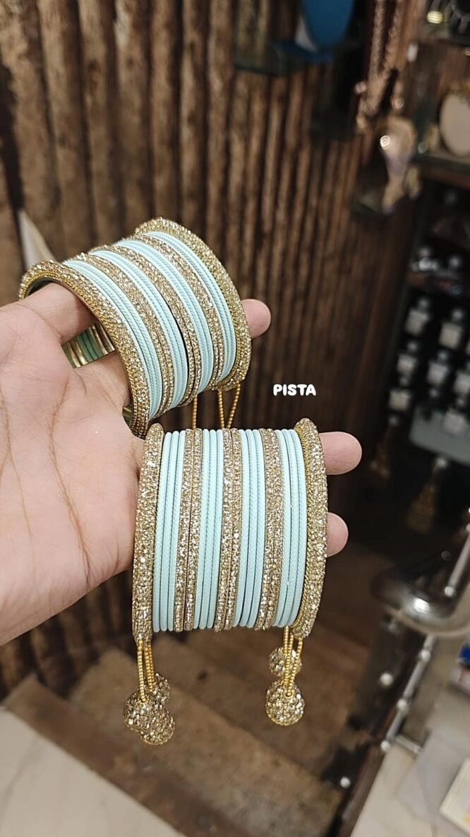 KOLKATA STONE BANGLES SET - Bangles King