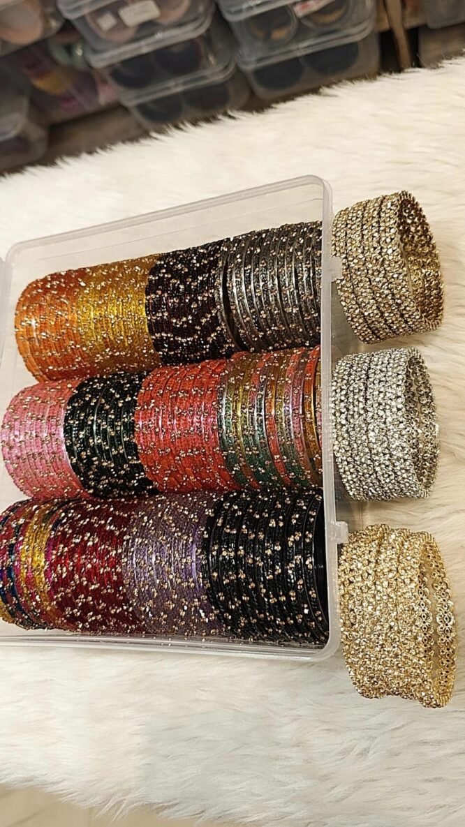 CHAMAK GLASS COMBO BOX - Bangles King