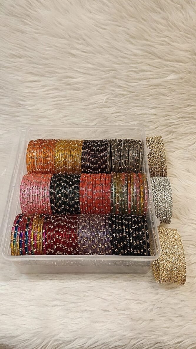 CHAMAK GLASS COMBO BOX - Bangles King